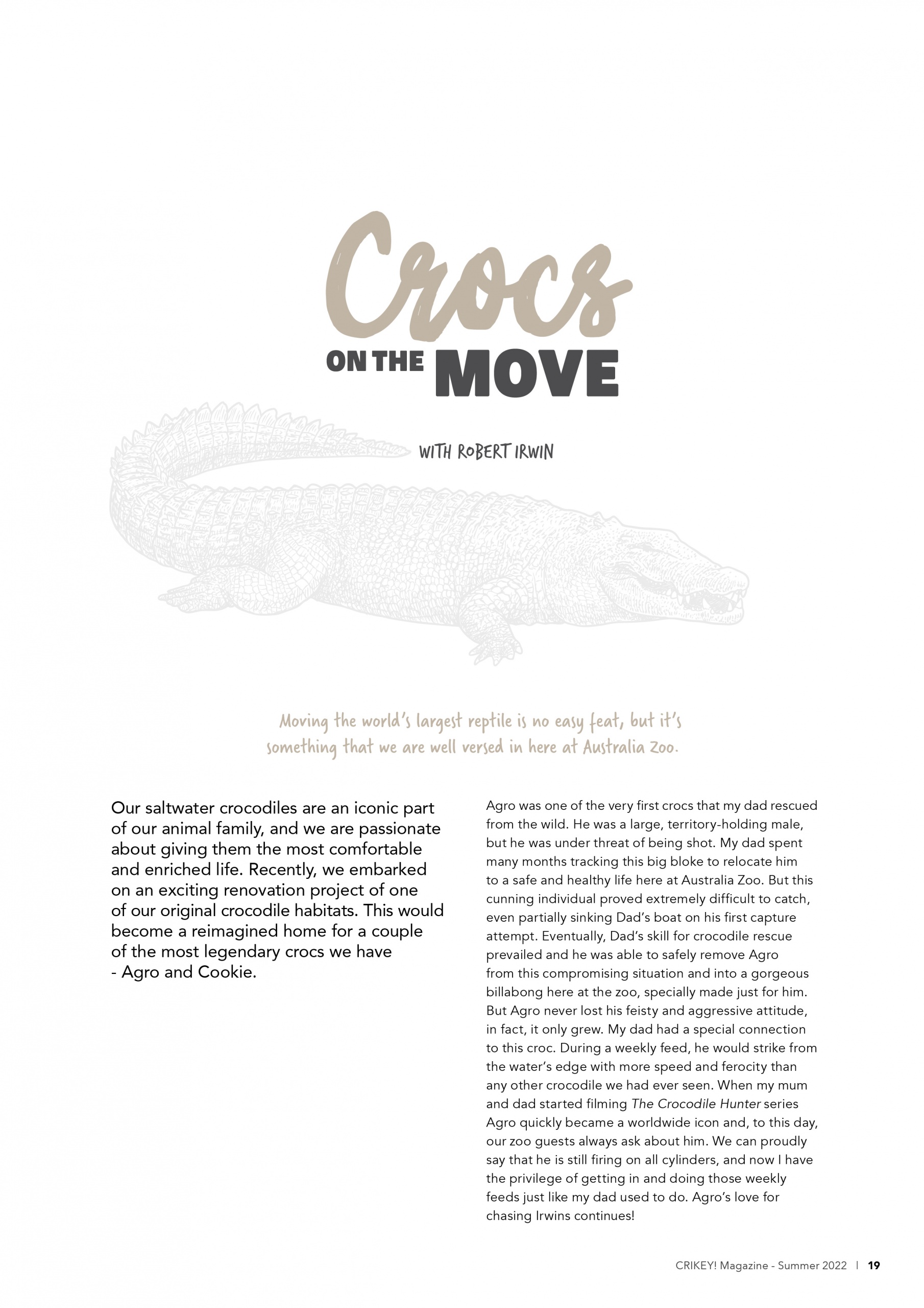 Crikey Magazine - Australia Zoo - The World’s WILDEST Magazine!